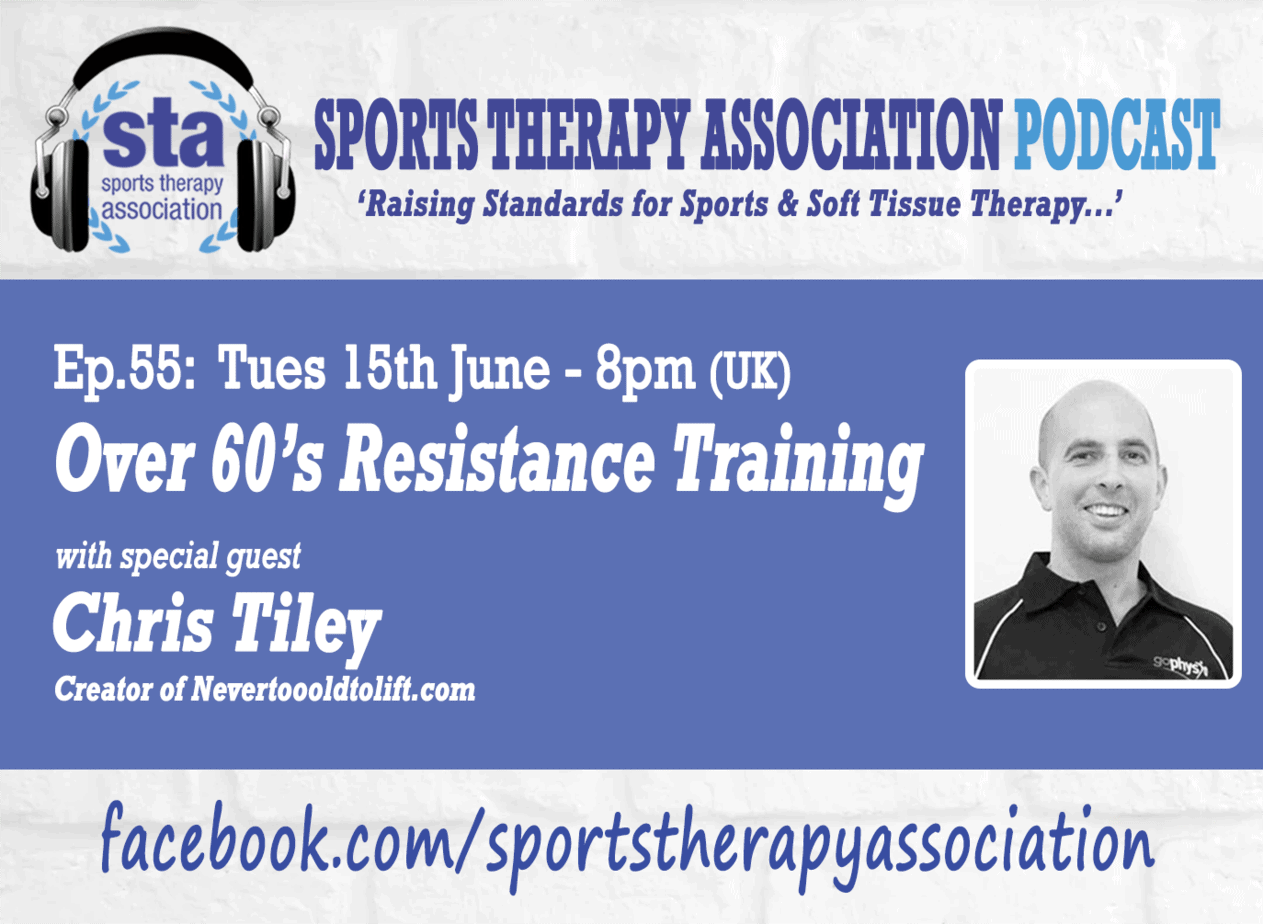 Sports Therapy Association Podcast Chris Tiley – Never Too Old to Lift